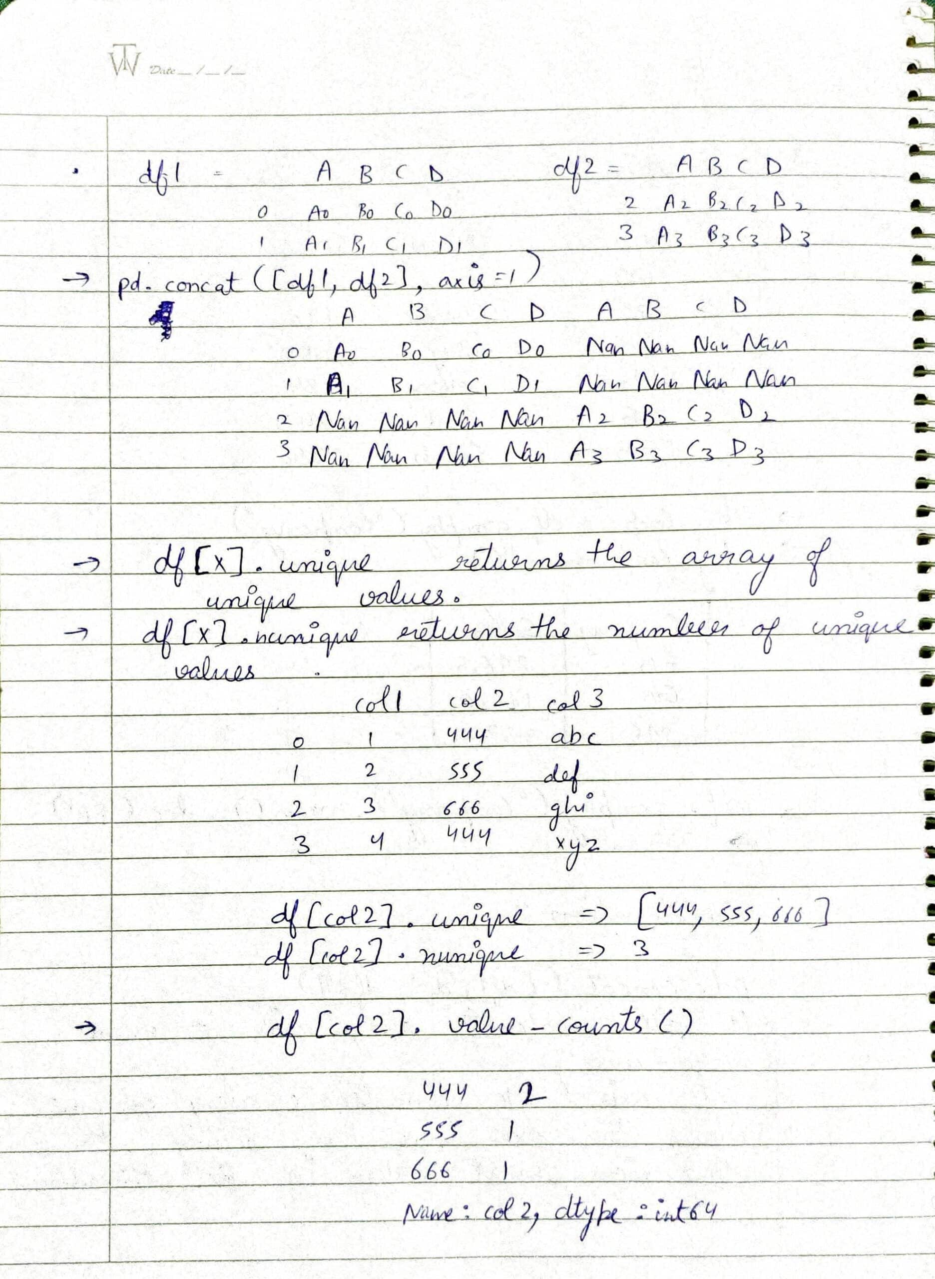 Pandas Notes - Easiest Explanation - 2025 - Machine Learning Projects Pandas Notes - Easiest Explanation - 2025 - Machine Learning Projects