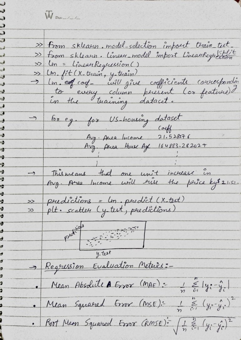 Linear Regression Algorithm - 2026 - Machine Learning Projects